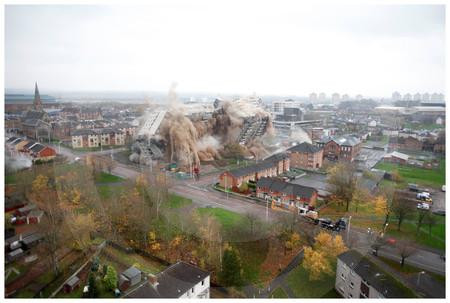 19505977-Pictures Martin Shields Herald and Times Group. The demolition ...
