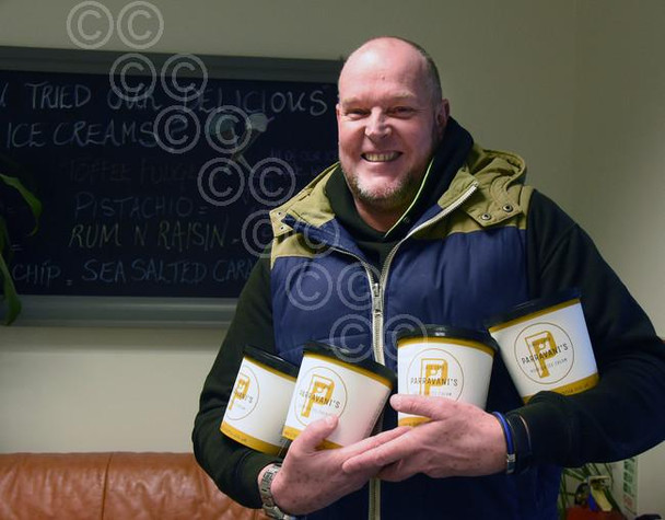 39651493-Adrian Nichols, general manager, with some of the tubs of ...