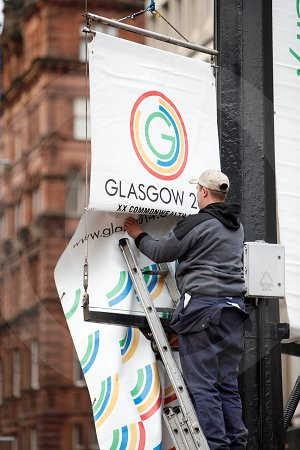 16212291-The Games Belong to Glasgow - Commonwealth Games Flag Handover ...