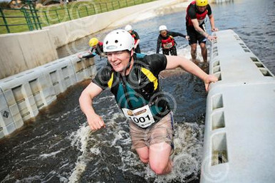 39405585-Jim Mee, founder of Rat Race Adventure Sports publicises the Stockton River Rat Race at ...