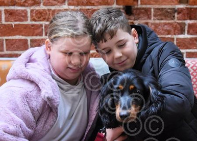 39356615-Katelyn Mace and her brother, Charlie, with Fudge at the ...