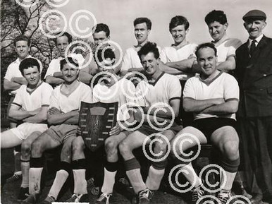 22532558-1955 Evening Press team featuring former York City winger ...