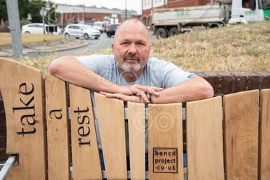 39574169-A new bench is being installed by St Peter s church created by ...