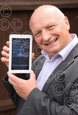 39078652-Former marine Terence Barnes from Ipswich, with a digital ...