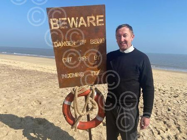 39393600-Actor Ralph Ineson with a prop while filming a new film called ...