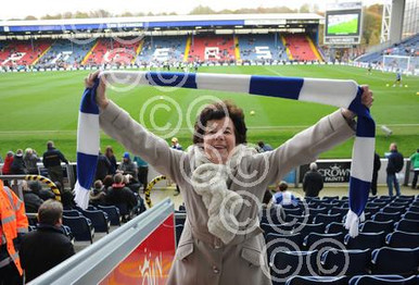 19695346-Clive Lawrence 5-11-2011 Blackburn Rovers fan Erna Binns who ...