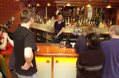 39678500-NATHAN BELL THE COCKTAIL TRAINER SHOWING NEW BAR STAFF SOME ...