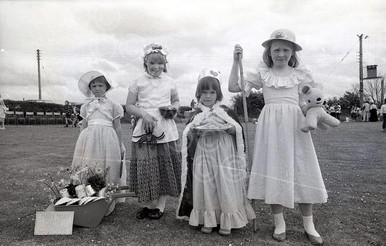 39688304-A line up of nursery rhymes from left Jennifer Carruthers, 5 ...