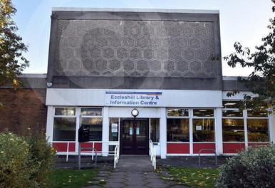 39689609-Councillor Brendan Stubbs outside Eccleshill Library which was ...