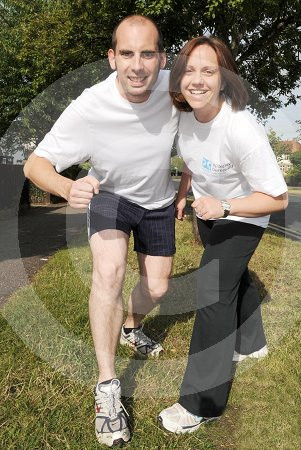 17764981-Mark and Nicola Anstice - running the London 10K - pic Geoff ...