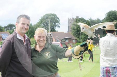 21838064-Spaxton Flower Show and Fete. Tim Yeandle [Show Chairman] with ...