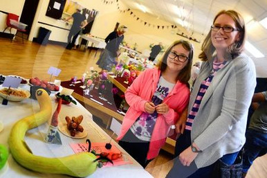 39544747-Buckland St Mary flower show at the village hall ; visitors ...