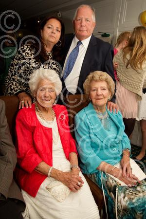 21525575-Catherine Kitt Evans front, left was joined by grand daughter ...