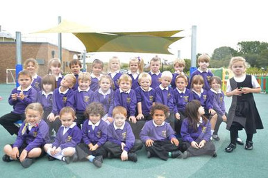 28926977-Thomas Kelsey 02 10 14 Oakhurst Community Primary First day at School. Pictured Class 2 ...