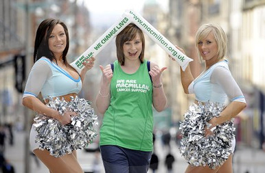 14560508-Ruth Sandison (19) from City Centre joins cheerleaders from ...