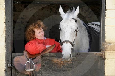 24339716-Face to Face. Horse racing trainer Lucinda Russell with one of ...