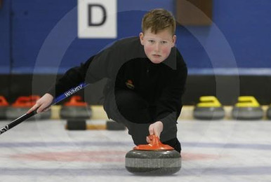 27025244-Young curler Matthew Reive age 16, from Lockerbie pictured at ...