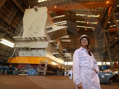 30447630-Pictured is engineer Sian Douglas pictured in front of the ...