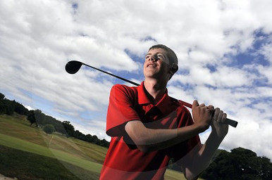 15219521-Cameron Farrell, a deaf golfer at Cardross Golf Club ...