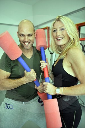 15738977-Photo Jamie Simpson. TV Gladiator Hunter (James Crossley) took ...