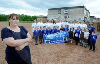24646692-Parents an Pupils from Colquhoun Primary School in Bearsden ...