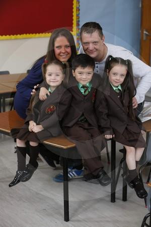 25325693-Back To School Feature Pictured Triplets Gracie , Joshua and ...