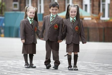 25325695-Back To School Feature Pictured Triplets Gracie , Joshua and ...