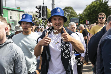39821092-England cricket fans wearing their bucket hats. England ...