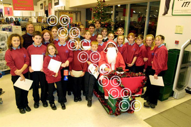 39832650-Pupils and staff of Ysgol Grango, Rhos went Carol singing at ...