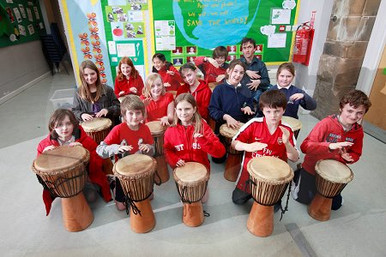14380120-Hyndland Primary School pupils taking part in the Sport Relief ...
