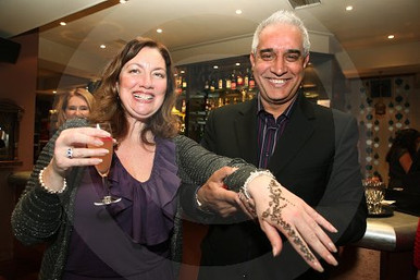 14380154-Glasgow - February 25: Lorna Johnston and Charan Gil attend ...