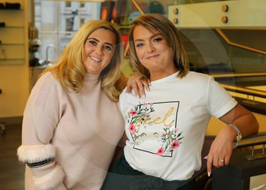 37282459-Evening Times make over competition winners. Pictured at ...