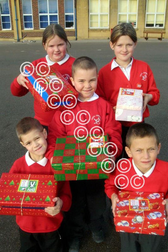 39885710-Ysgol Emmanuel, Rhyl, have collected shoe boxes for the ...