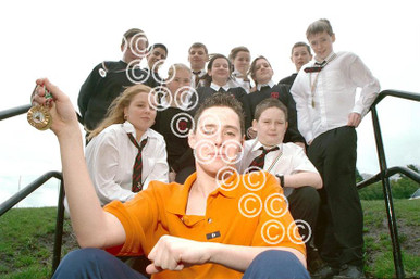 39888878-Pupils from Holywell High School who took part in the Urdd ...