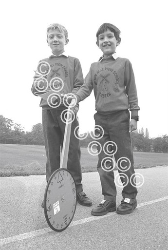 39935635-Chester bygones With their trundle wheel are Upton Mill View ...
