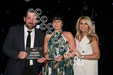 39959241-Everyday Hero Janet Adamson with Leanne Campbell and Barry Devine, general manager at ...