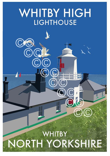 39970301-Roger O'Reilly's drawing of Whitby lighthouse from his new ...
