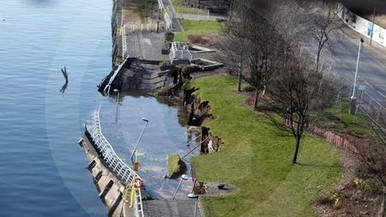 23882190-The scene today on the Clyde at Anderson Quay where the bank ...