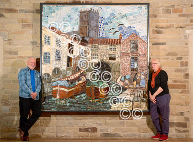 40047492-Graham Kemp a reasearcher at Salts mill and ceramics restorer ...