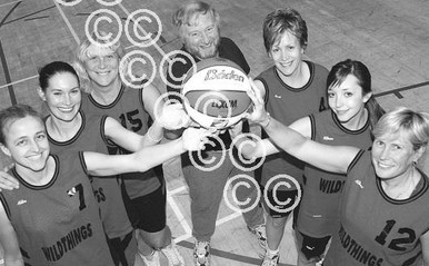 40052887-Basketball team Worcester Wildthings' Leanne Gorman, Renee ...