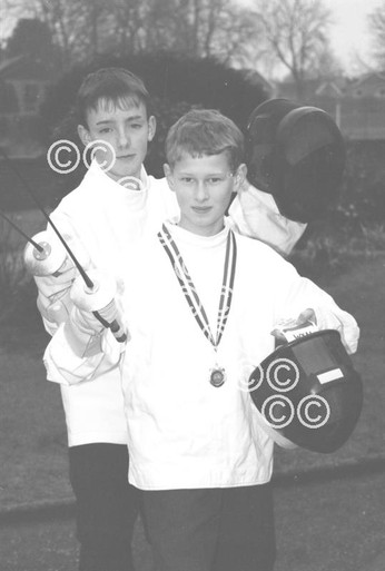 40063482-Wrexham bygones Shaun Roddis and Adam Jones, pupils at St ...