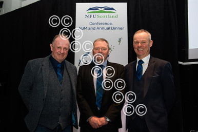 40096250-New NFUS team, President Andrew Connon(centre) and his two ...