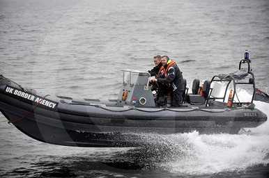 15508821-Photo Jamie Simpson. HMCC Sentinel is a Cutter ship with the ...