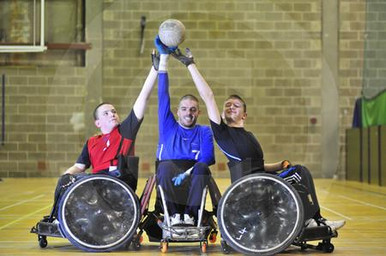 18985064-Photo Jamie Simpson. Wheelchair Rugby aka Murderball team GB ...