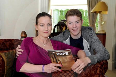 22587875-Marion Ferguson at home in Hamilton with her Son Thomas 15 ...