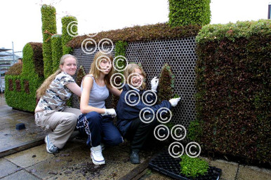 40315089-Emily Harkin 11 (right), Victoria Wilson 14 and Charlotte Hind ...