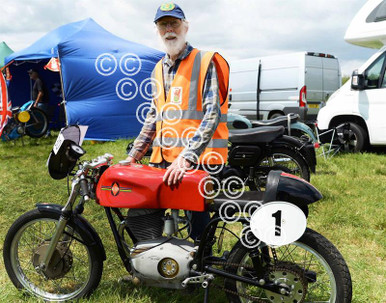 40341840-Attracting a lot of interest Club Secretary Ted Edwards with ...