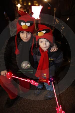 26375553-Christmas Lights Switch On at George Square. Pictured l to r ...