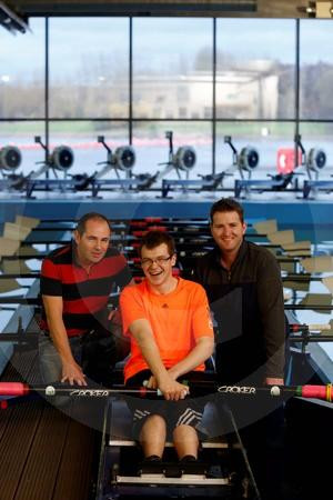 32017902-Para-sport rower Stuart Bowler who was supported through a ...