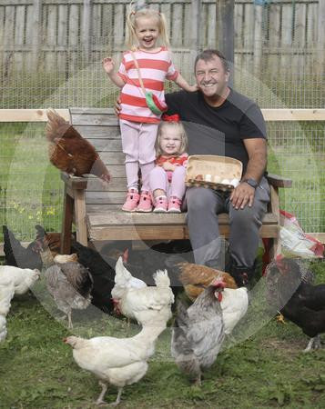 39552779-Bargeddie chicken owner Tony Lochran with his 33 egg-layers ...